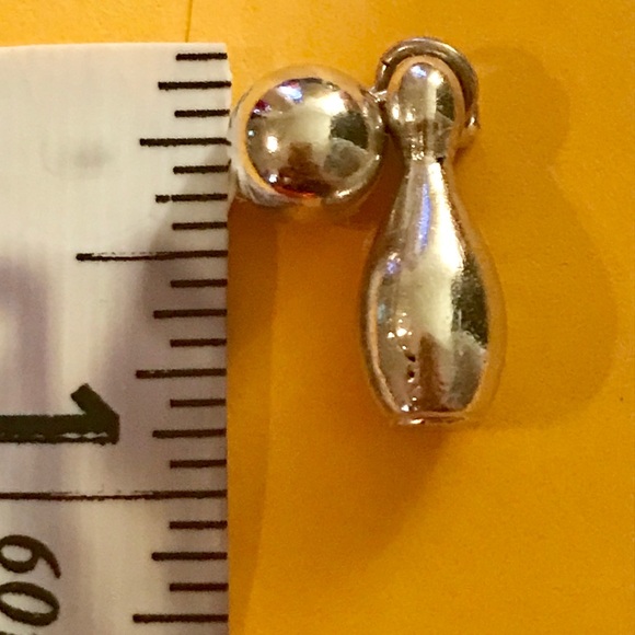 Jewelry | Sterling Silver Bowling Ball Bowling Pin Charm | Poshmark